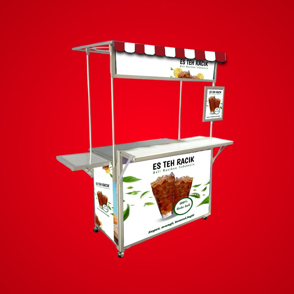 Jual Booth Portable Alumunium + Atap + Meja Depan + Meja Samping ...