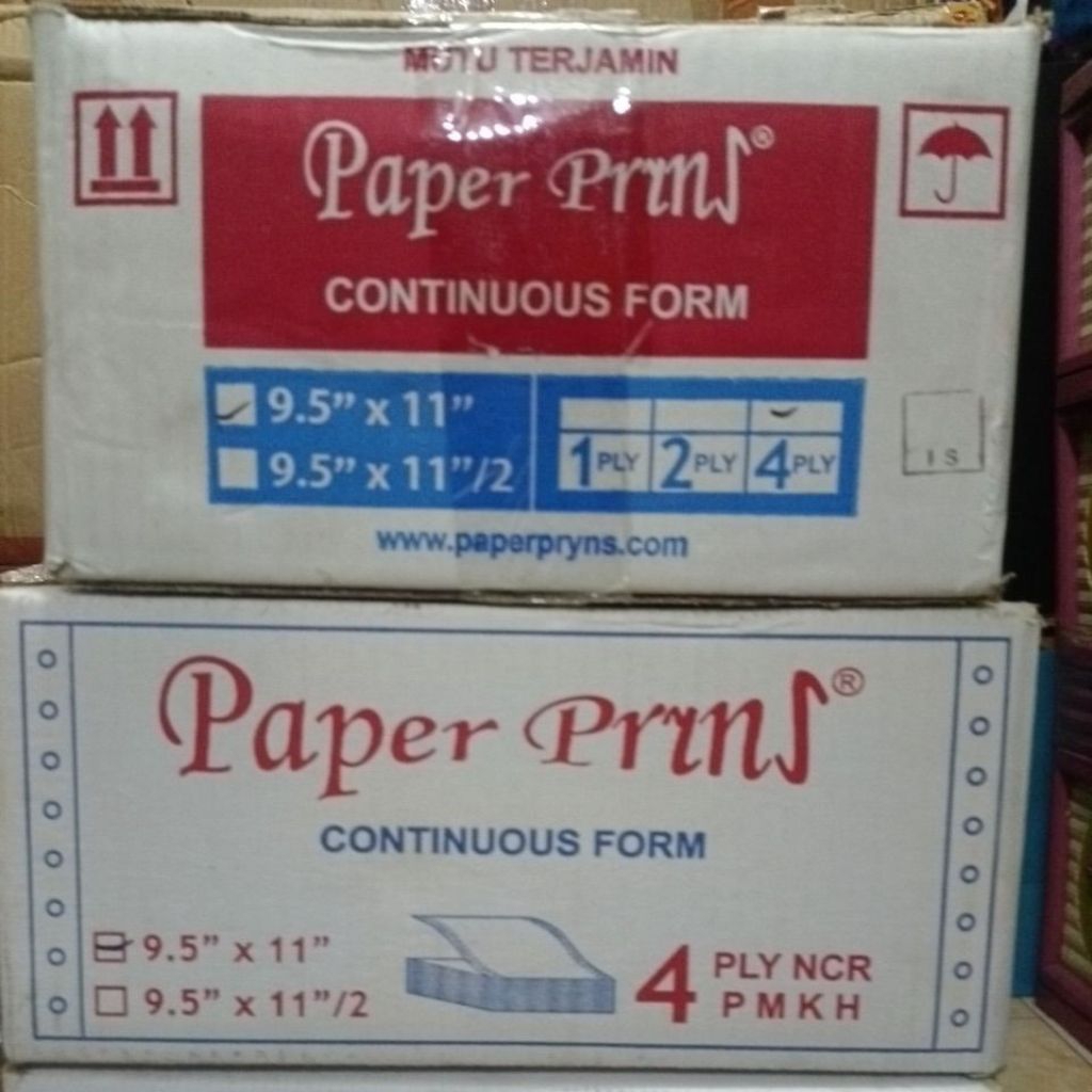 Jual kertas continuous form 4 ply 9,5 x 11 paperprint polos/ pmkh ...