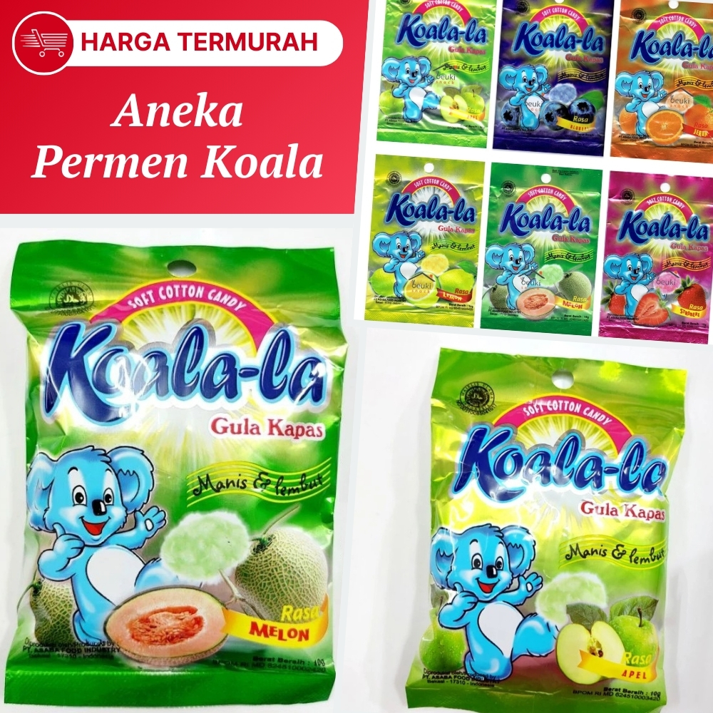 Jual Permen Jadul Kapas Koala Stroberi Pemen Koalala Kapas Rasa Melon ...