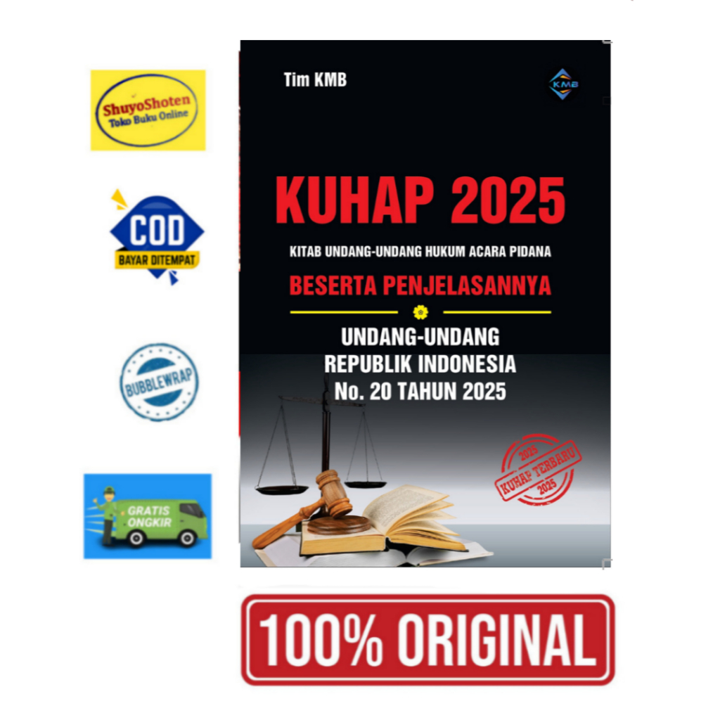 Jual KUHAP 2025 BESERTA PENJELASANNYA Undang Undang RI No.20 Tahun 2025 ...