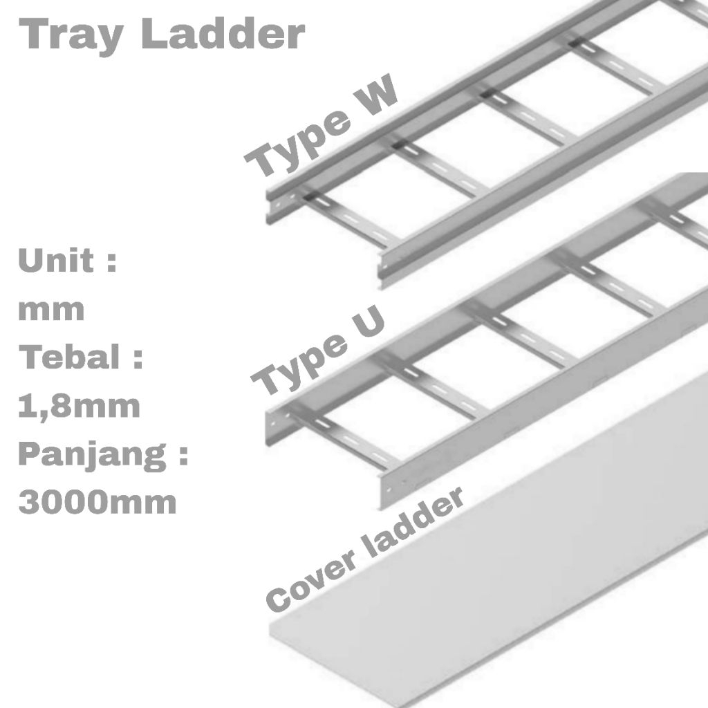 Jual Cable Ladder Tray / Kabel Tray Ladder 300x50x3000mm | Shopee Indonesia