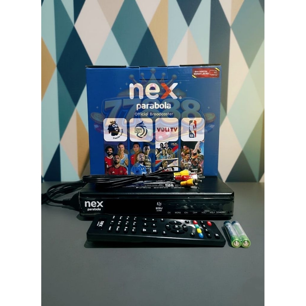 Jual RECEIVER NEX PARABOLA BIRU HYBRID C BAND KU BAND | Shopee Indonesia