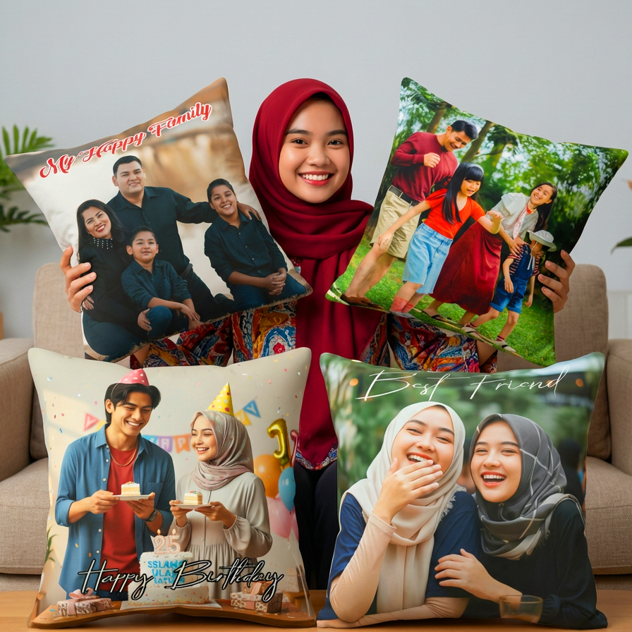 Jual bantal custom foto Velboa bentuk kotak 40x40 | Shopee Indonesia