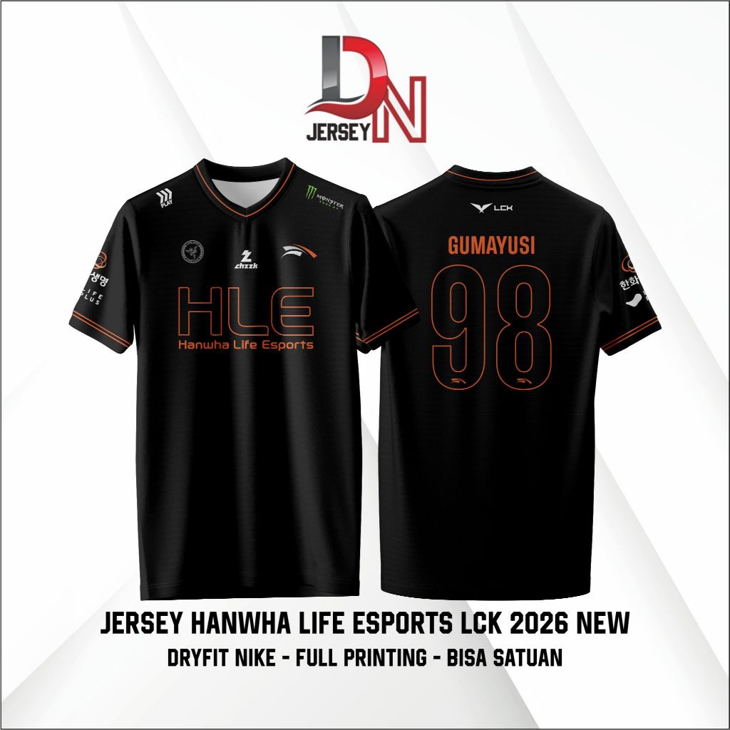 Jual Jersey Baju HLE HANWHA LIFE ESPORT LCK 2026 NEW (free custom ...