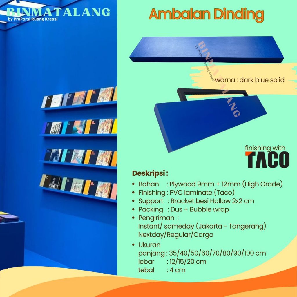 Jual AMBALAN DINDING PANJANG 35 / 40 / 50 / 60 / 70 / 80 / 90 / 100 cm ...