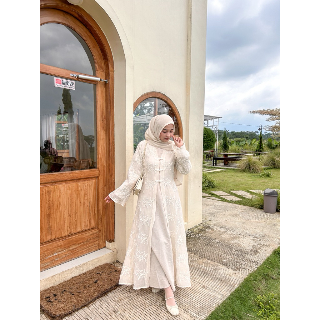 Jual Raudha Abaya by Kimka Hijab | Abaya Dress Lebaran 2026 | Oneset ...