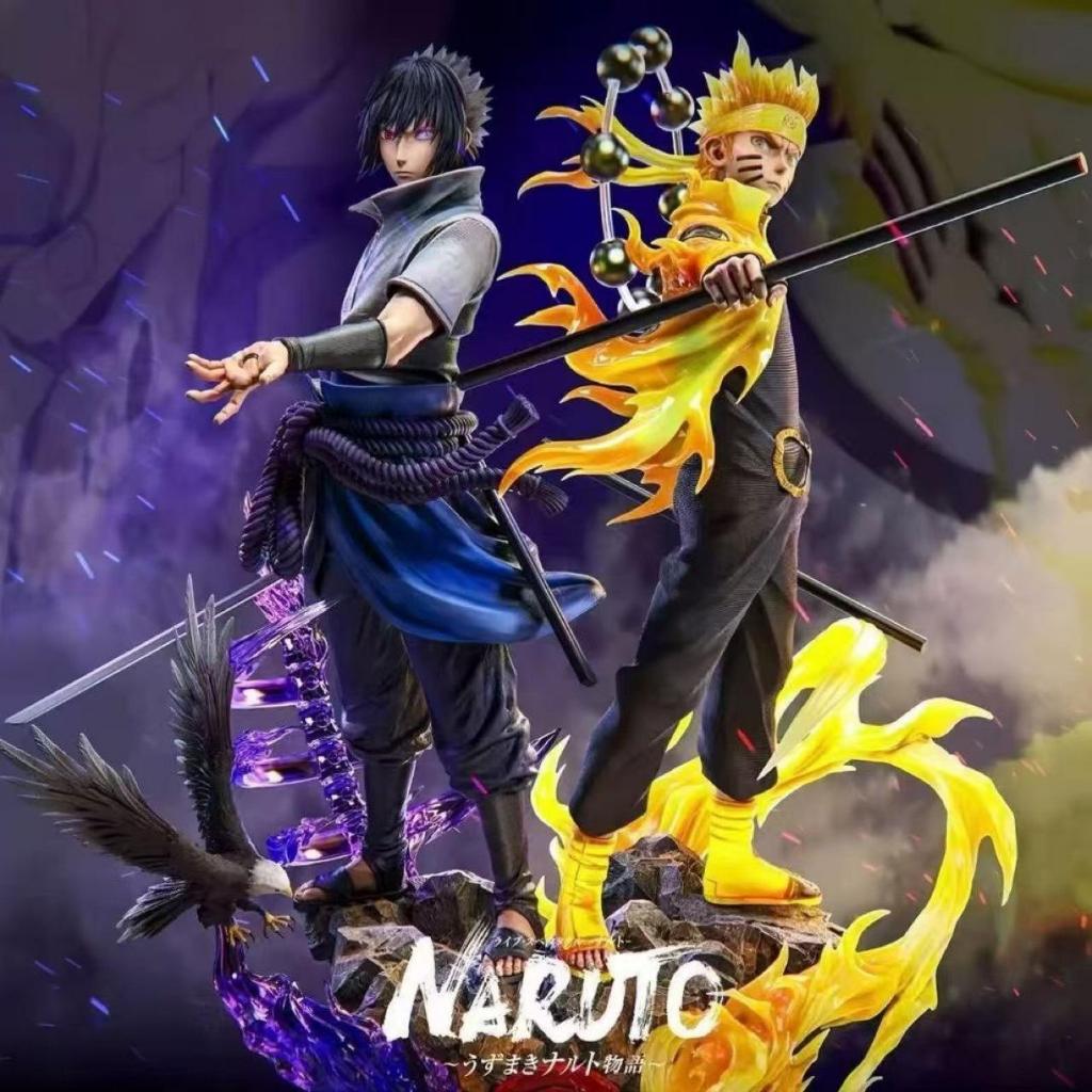 Jual statue Naruto Six paths & Sasuke Uchiha Set Kaca Resonansi Tiga ...