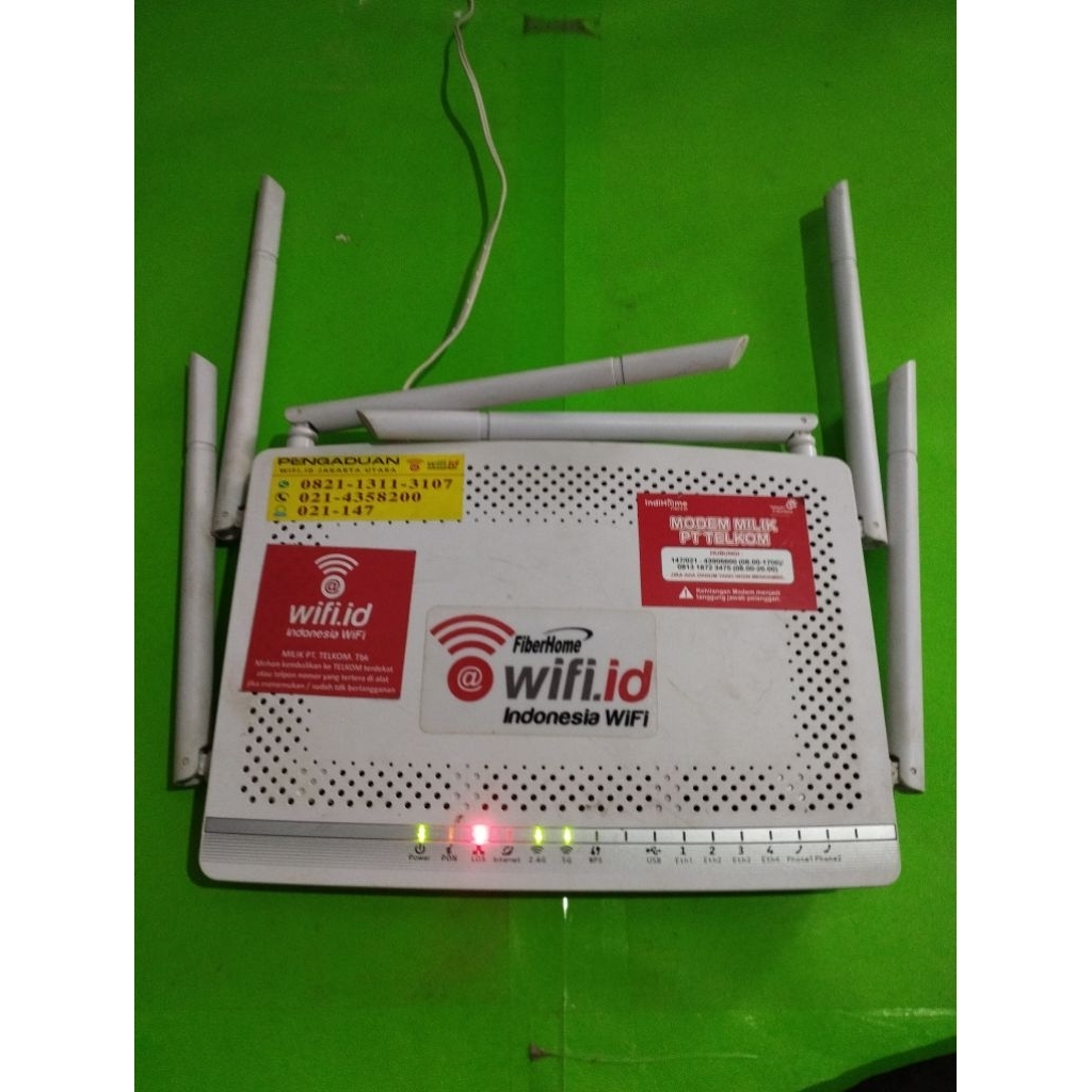 Jual FIBERHOME HG6245N GPON ONU 2,4ghz dan 5ghz ROUTER WIRELESSS ...
