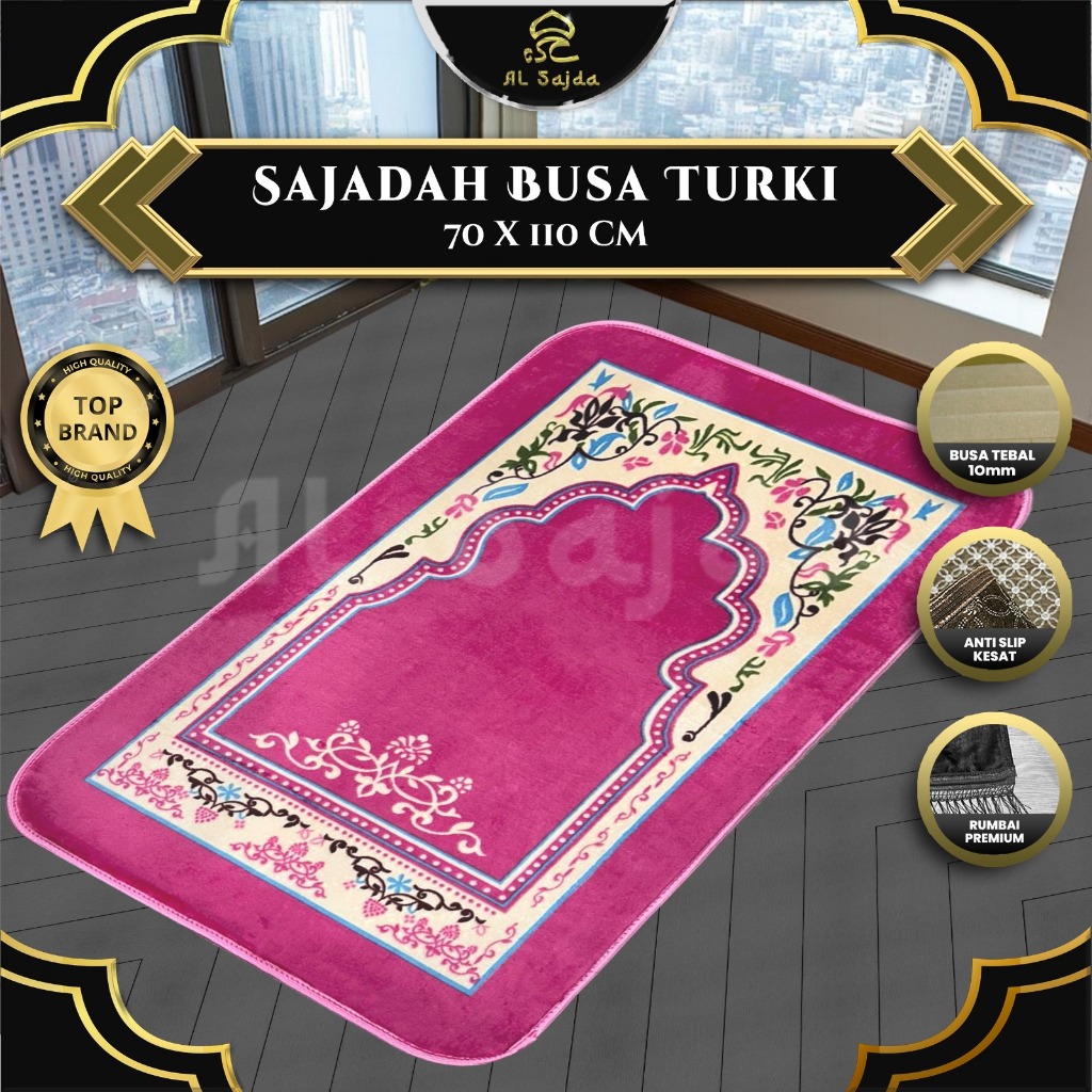 Jual AL SAJDA Sajadah Busa Turki Tebal / Sejadah Premium Halus Lembut ...