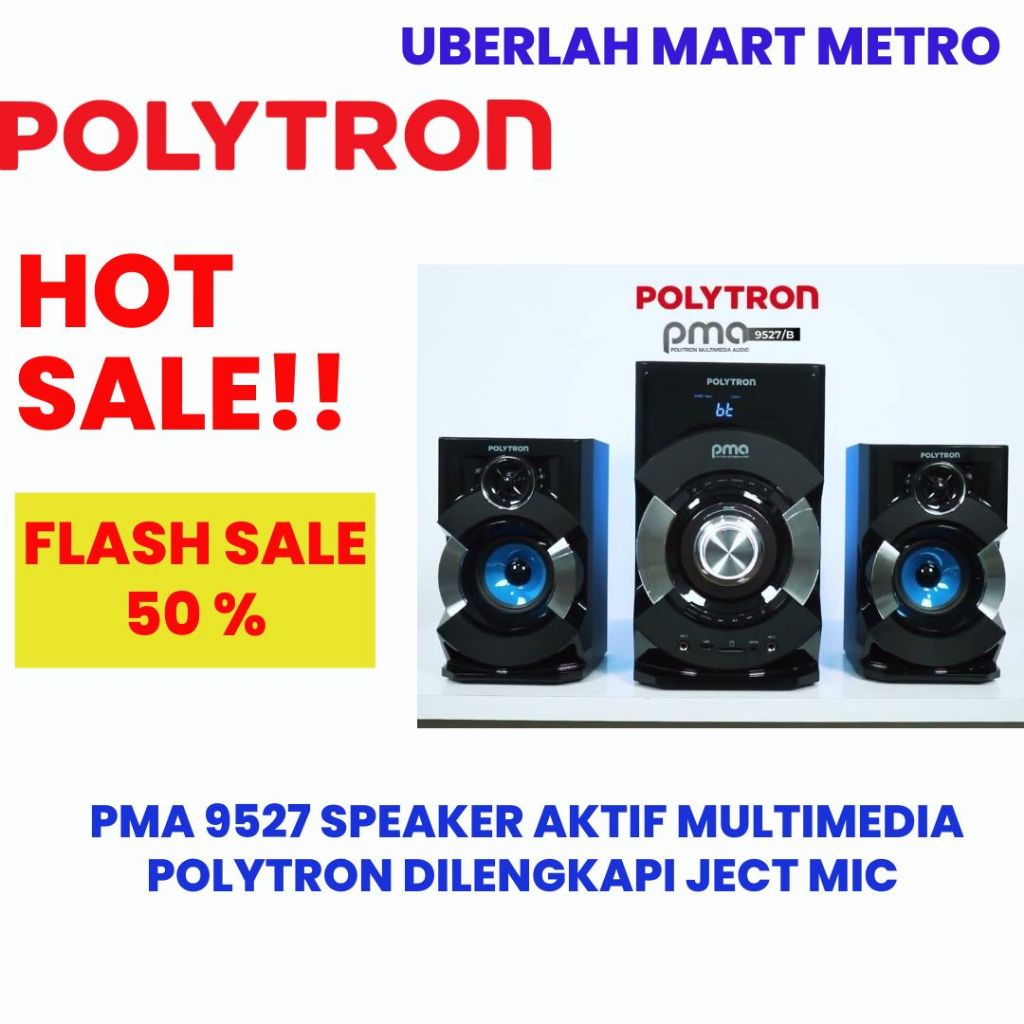 Jual POLYTRON PMA 9527 SPEAKER AKTIF BLUETOOTH MULTIMEDIA | Shopee ...