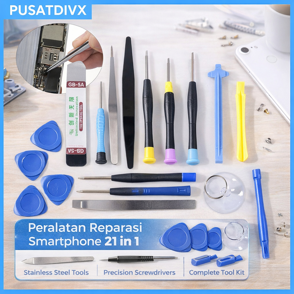 Jual SANJI PERALATAN REPARASI SMARTPHONE 21 IN 1 REPAIR TOOLS SET HP ...