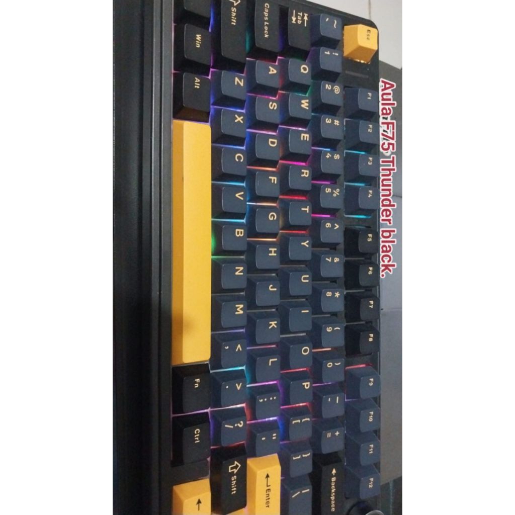 Jual Aula F75 Thunder Black - second, ex display. No box | Shopee Indonesia