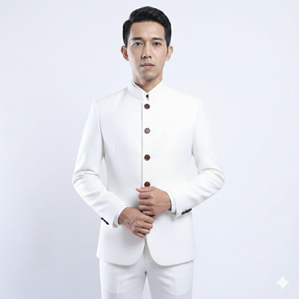 Jual JAS MANDARIN SLIMFIT/JASCO MANDARIN KANCING GARUDA | Shopee Indonesia