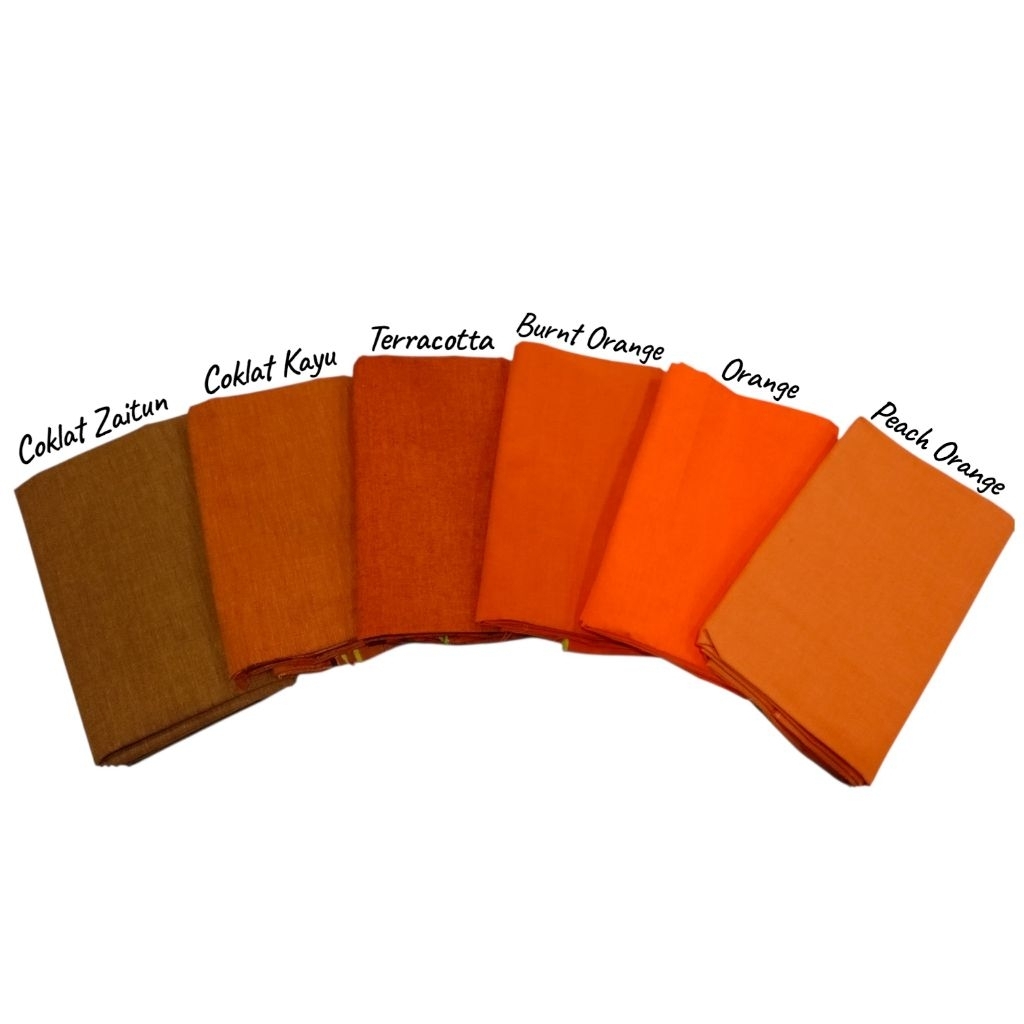 Jual Kain Tenun Lurik Polos Oren bata terakota | Shopee Indonesia