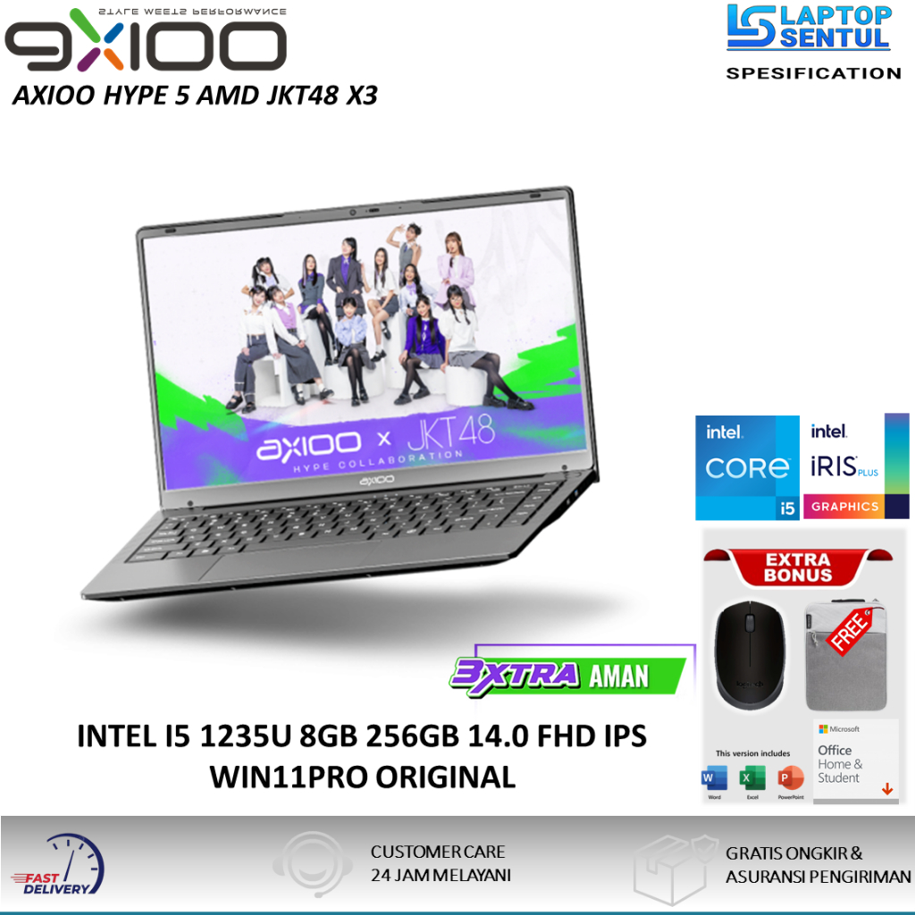 Jual Laptop Axioo MyBook Hype Intel Core i5 1235U Ram 16GB 1TB SSD FHD ...