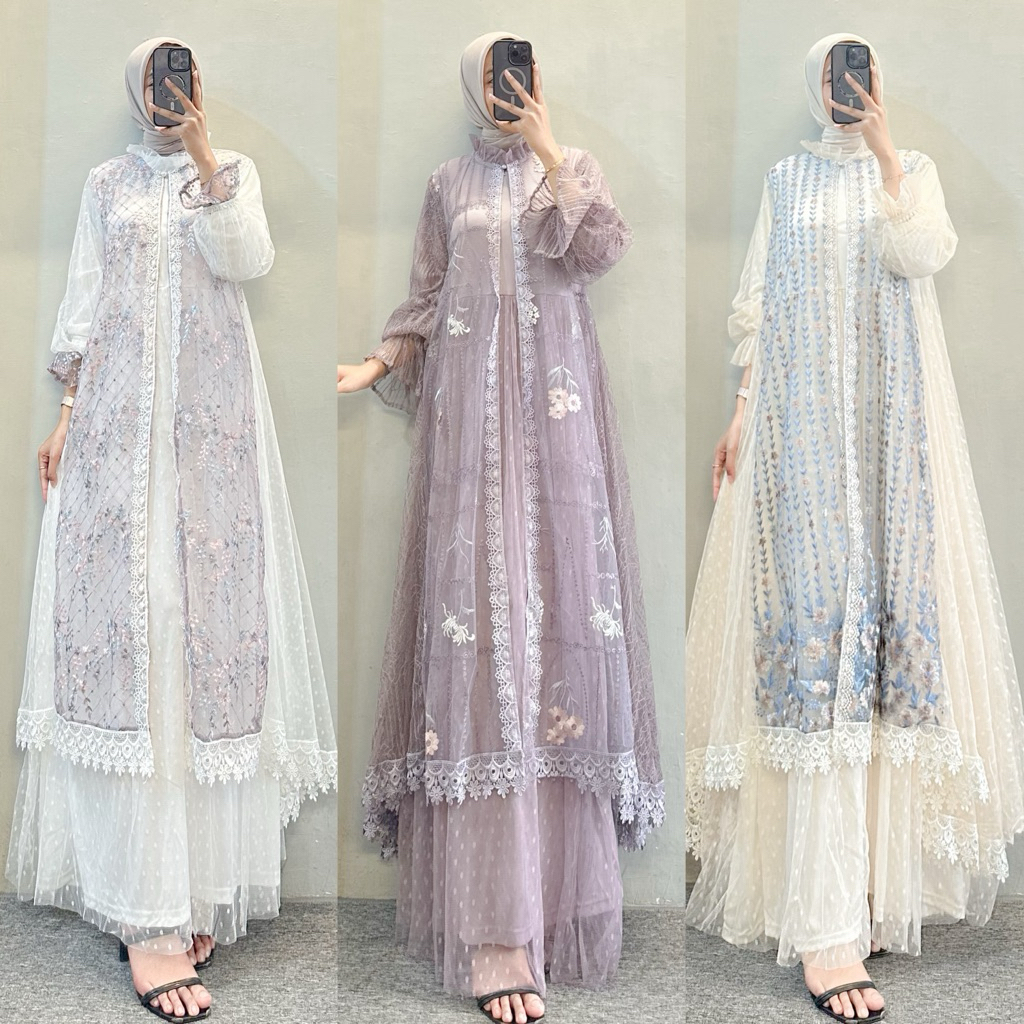 Jual ALFINA DRESS 19473 | DRESS BROUKAT |DRESS LEBARAN | DRESS KEKINIAN ...