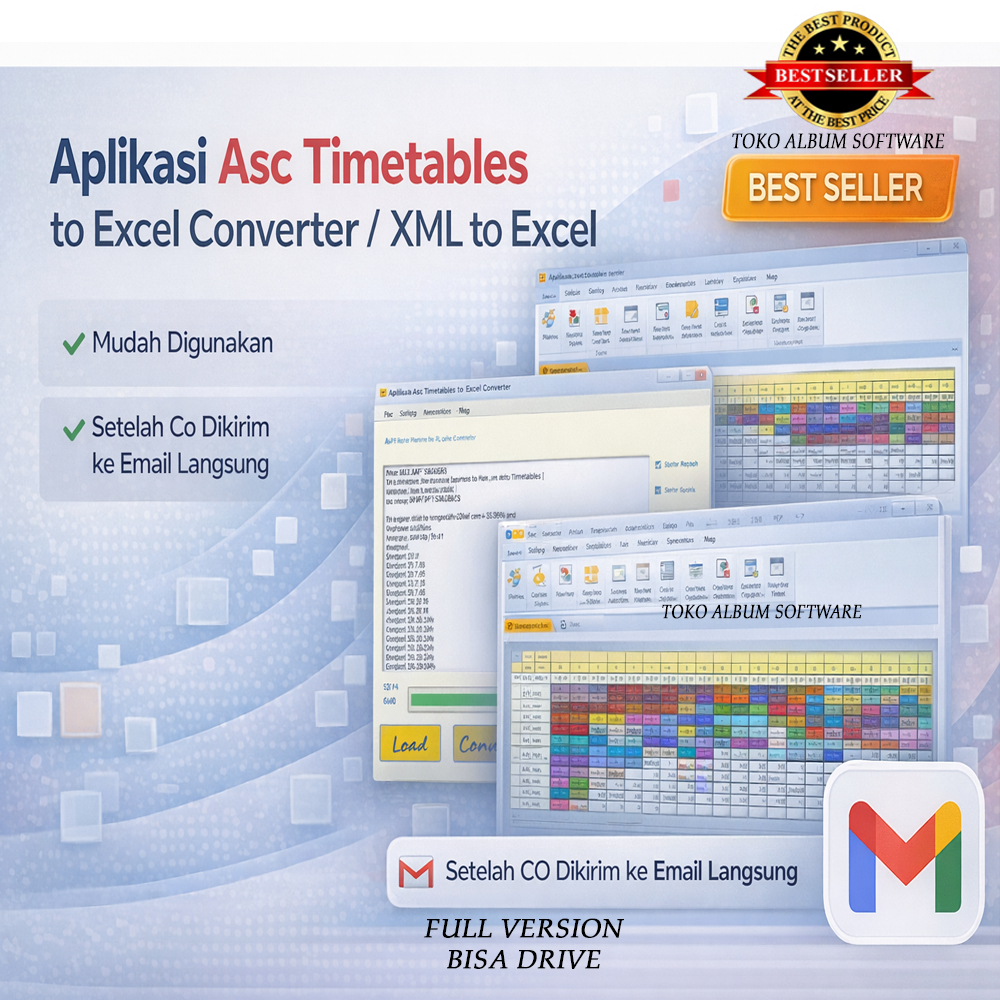 Jual Aplikasi Asc Timetables to Excel Converter / XML to Excel TERBARU ...