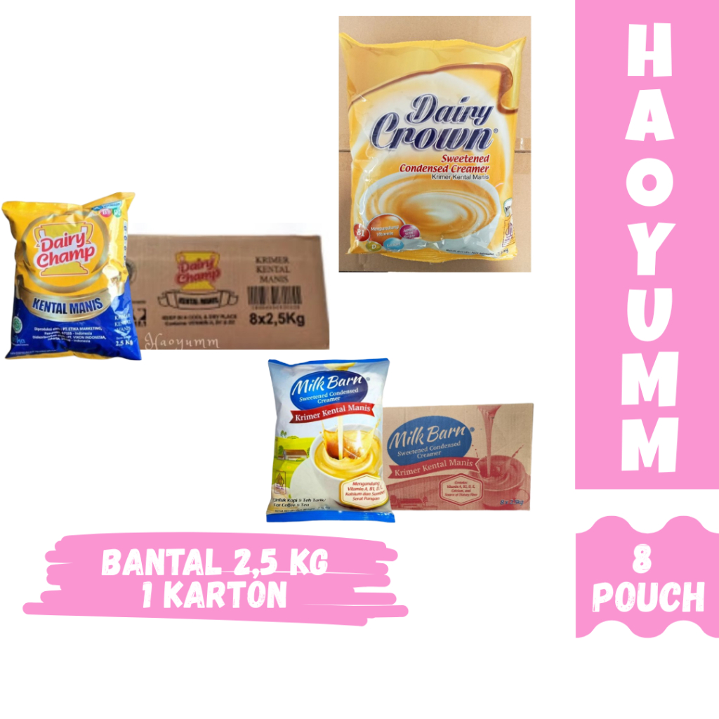Jual [EXPIRED FEB 2027] Dairy Champ, Dairy Crown, Milk Barn Krimer ...