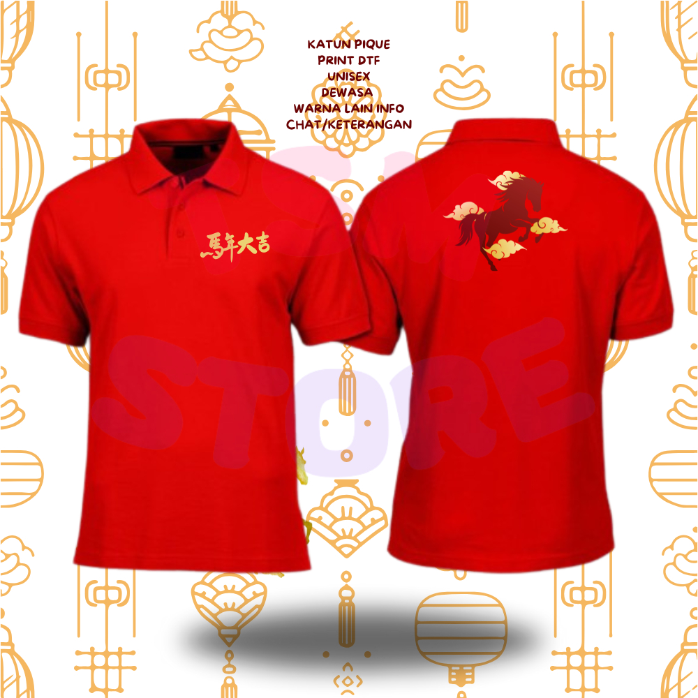 Jual TSM STORE POLO IMLEK SHIO KUDA 2026 POLO KAOS KERAH CHINESE NEW ...