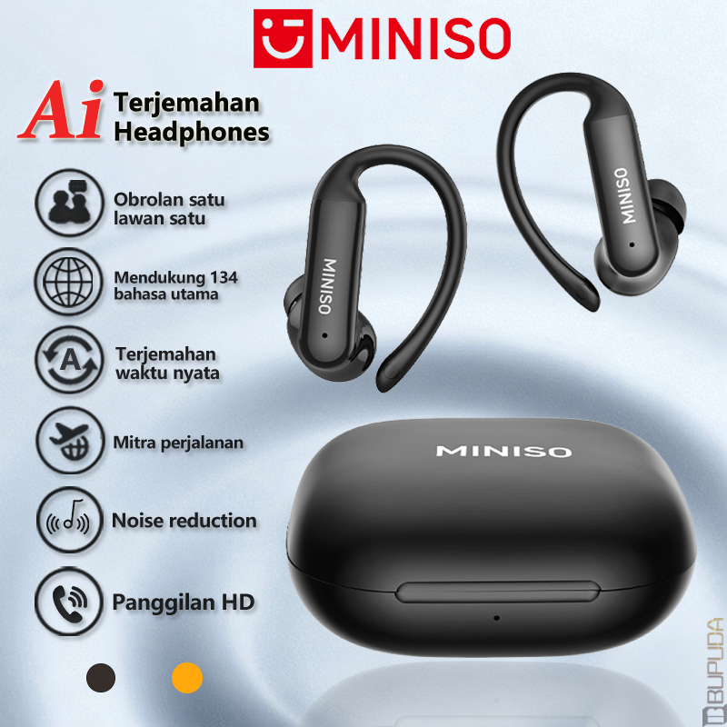 Jual MINISO MS215 OWS Bluetooth Headset AI Translation Bone Conduction ...
