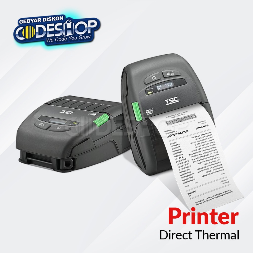 Jual TSC Alpha-30R Mobile Printer Bluetooth Thermal 80mm Portable POS ...