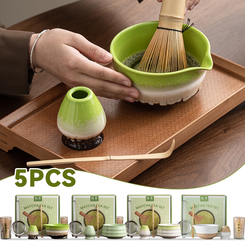 Jual Set Matcha Jepang 5in1 – Set Lengkap Alat Minum Teh Jepang Chasen ...