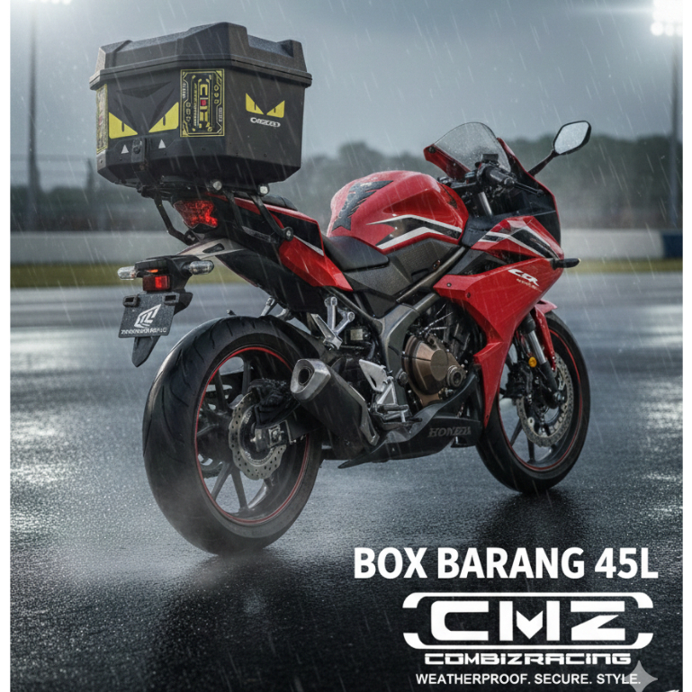 Jual TOP BOX MOTOR 45L MODEL EYES | BOX BELAKANG BUKA SAMPING CMZ ...