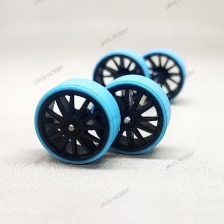 Jual Tamiya Ban Bubut STO Velg Fin Dish Ban Hard Biru TMAC Original ...