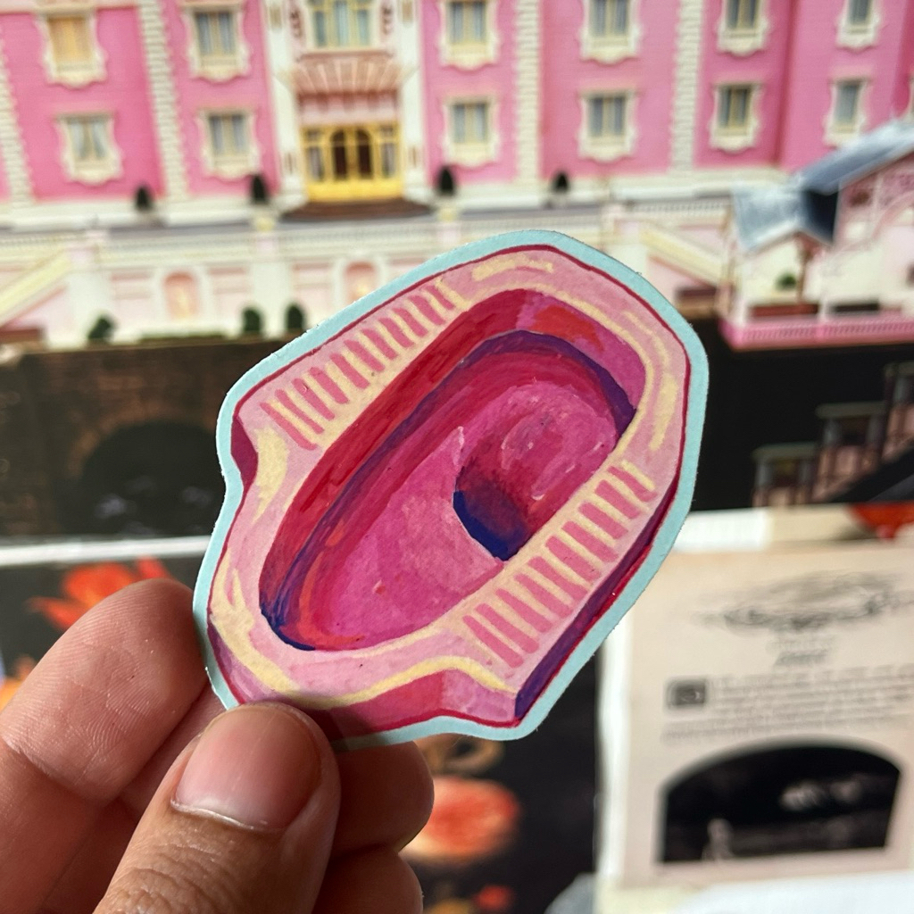 Jual STICKER JAMBAN PINK BY MICORGIBA | STICKER AESTHETIC | STICKER ...