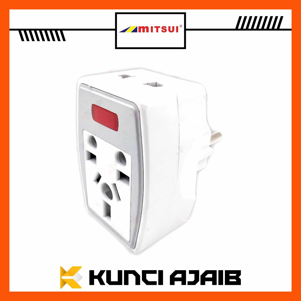Jual MITSUI VENUS MB 272 Steker T Serbaguna Colokan Listrik Lampu ...