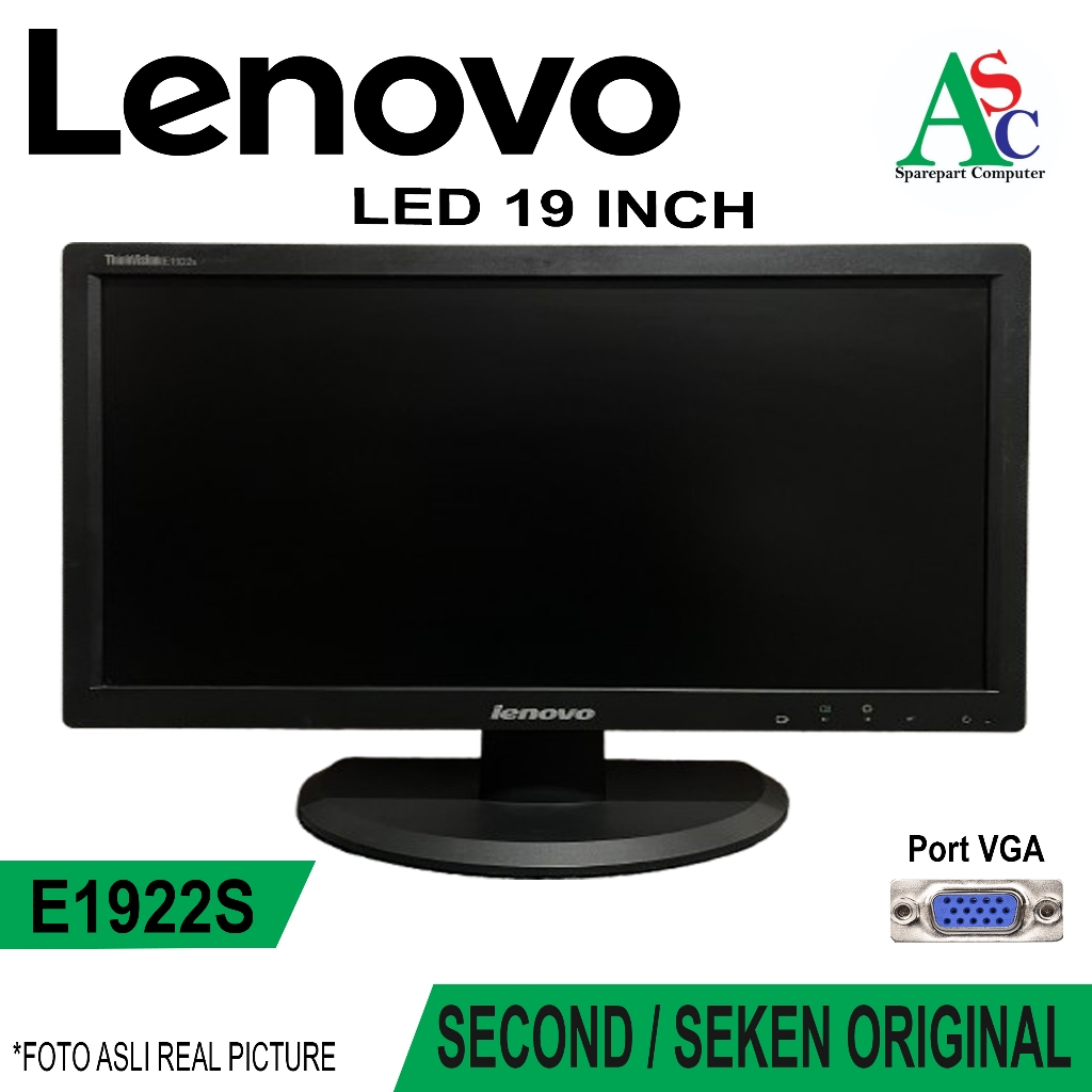Jual Monitor LED Lenovo 19 Inch Wide | Shopee Indonesia