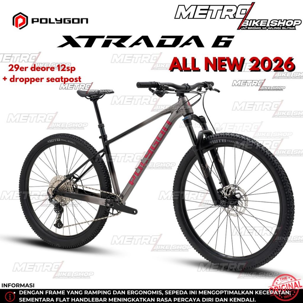 Jual Polygon Xtrada 6 ALL NEW 2026 Deore 12sp Sepeda gunung Sepeda MTB ...