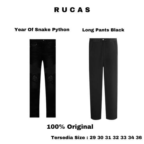 Jual Rucas Year Of Snake Python Diamond Leather Long Pants With Belt ...