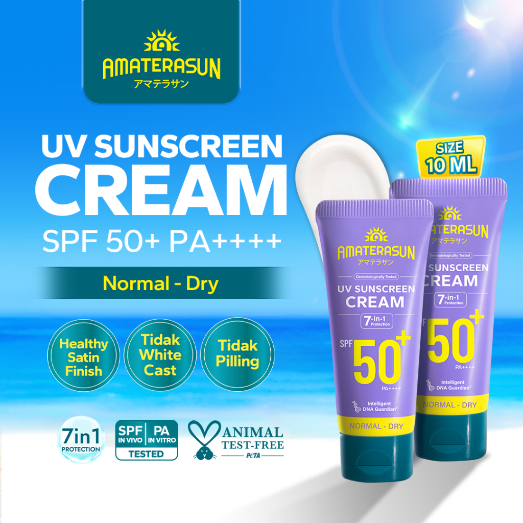 Jual [2 PCS] AMATERASUN [REAL SPF Certified] UV Sunscreen Cream SPF 50 ...