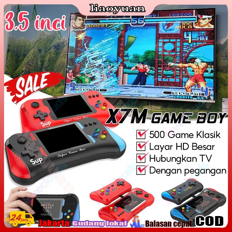 Jual Gameboy X7M Layar Lebar 3.0" Konsol Game 500 Game 1 PLAYER/2 ...