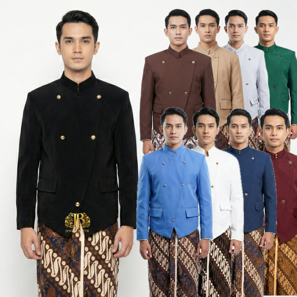 Jual Beskap Jawa Among Hitam Warna Lengkap - Baju Adat Koko Jas Pria ...