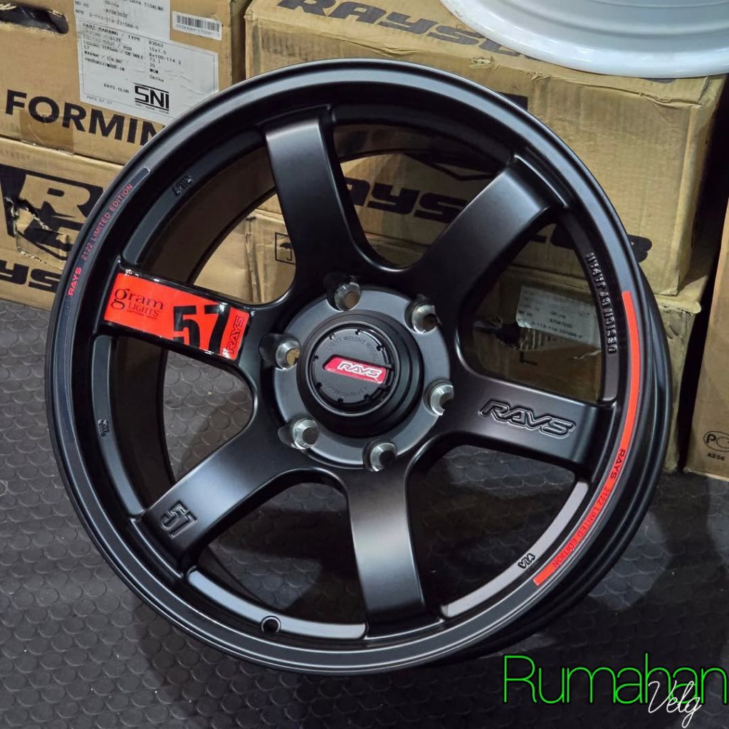 Jual velg mobil ring 18 rays 57 flow forming lebar 9 velg mobil r18 ...