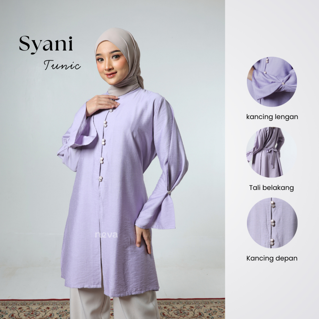 Jual Neva Style - Syani Tunik Kondangan Malay Wanita Lebaran / Atasan ...