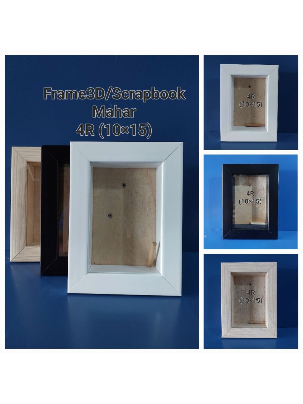 Jual Frame 3D/Mahar/scrapbok ukuran 4R (10×15) | Shopee Indonesia