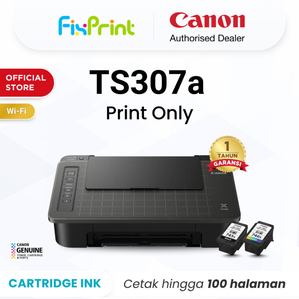 Jual FixPrint Printer Canon TS307 - Inkjet Wifi Wireless Print Only ...