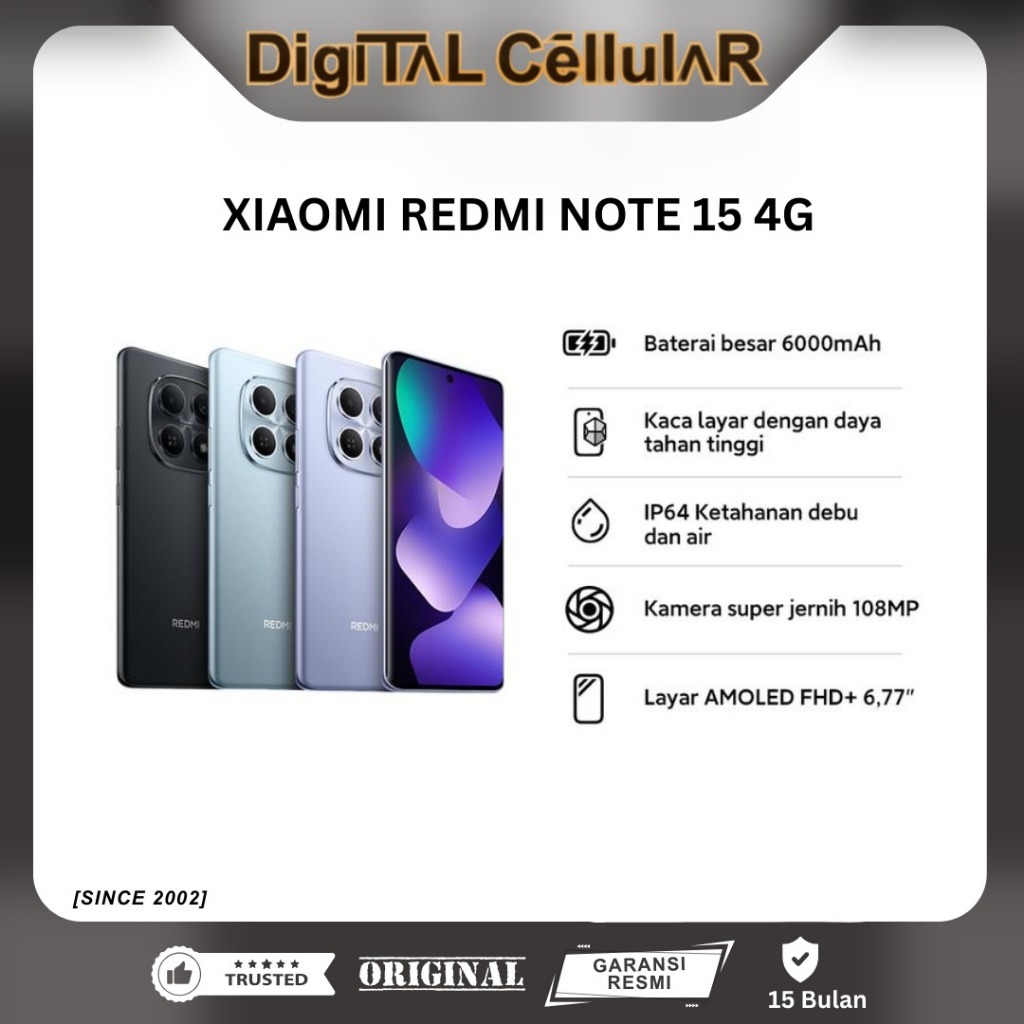 Jual xiaomi redmi note 15 4g Harga Terbaik & Termurah Juni 2026 ...