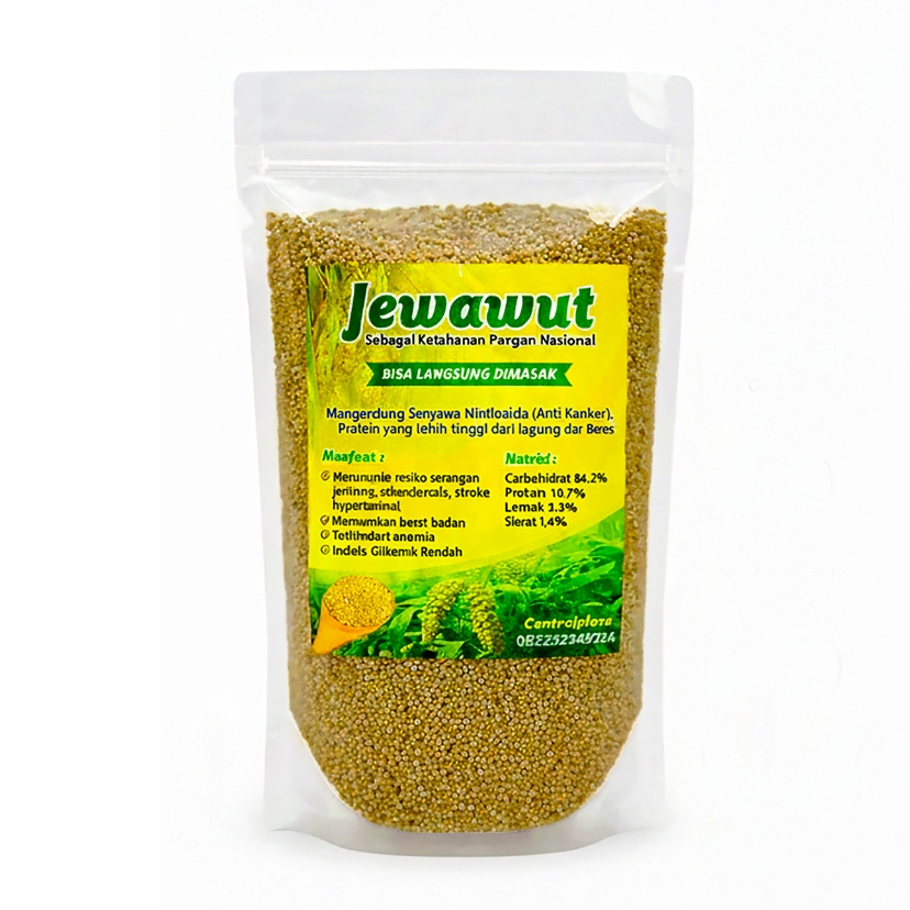 Jual Beras Jewawut 250gr Enrekang Sulawesi Ba'tan Jewawut kupas Biji ...