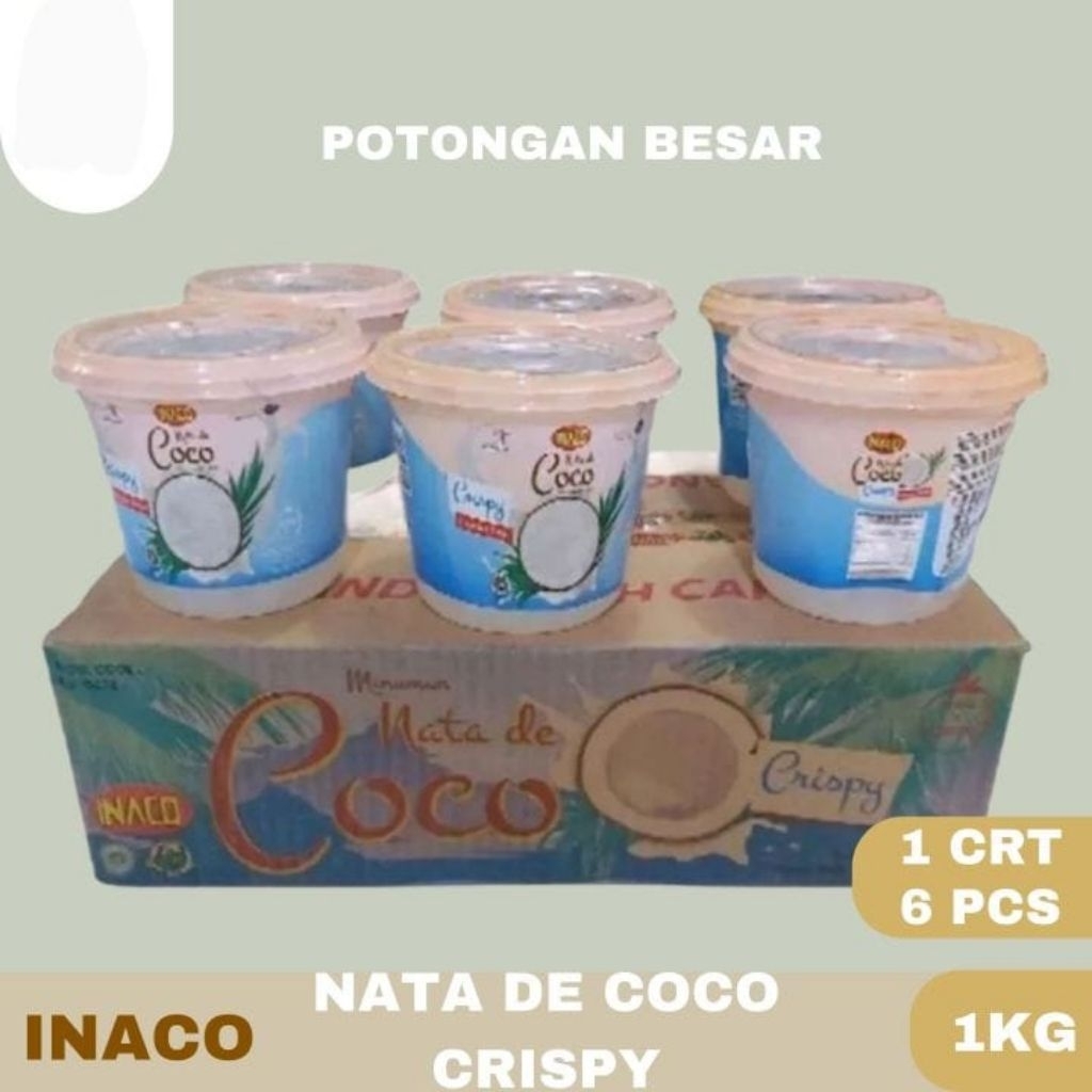 Jual Inaco Nata De Coco Crispy 1kg DUS - ISI 6PCS | Shopee Indonesia