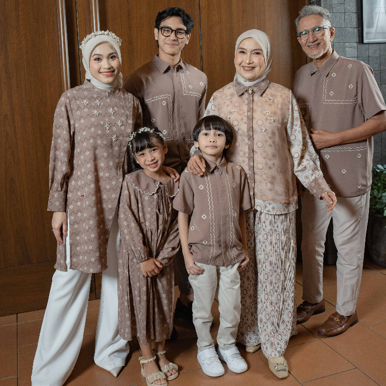 Jual Mayoutfit Biha Pattern Sarimbit Lebaran Choco Series | Baju ...
