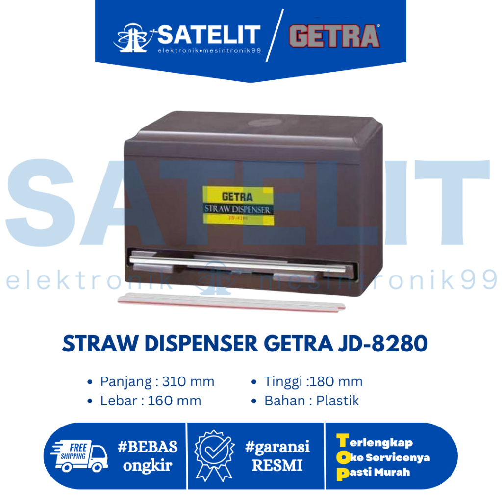 Jual Straw Dispenser GETRA JD-8280 | Higienis, Praktis & Tahan Lama ...