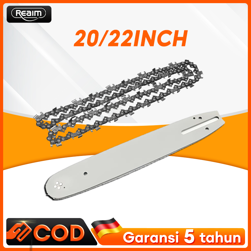 Jual REAIM Chainsaw Guide Bar & Chain Set 20/22 Inch - Mesin Gergaji ...