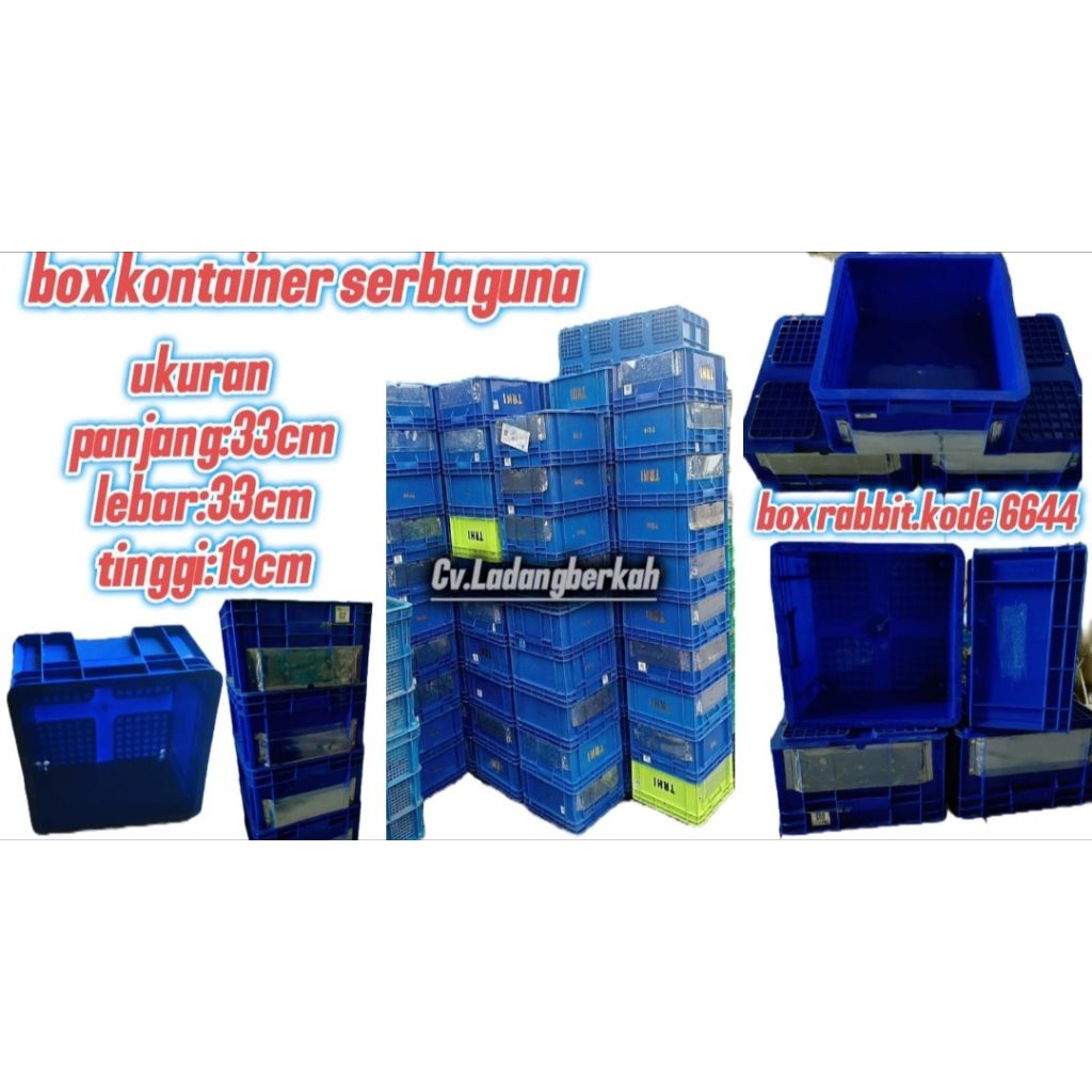 Jual box container kode 6644 tambalan anti bocor UK 33x33x20 | Shopee ...