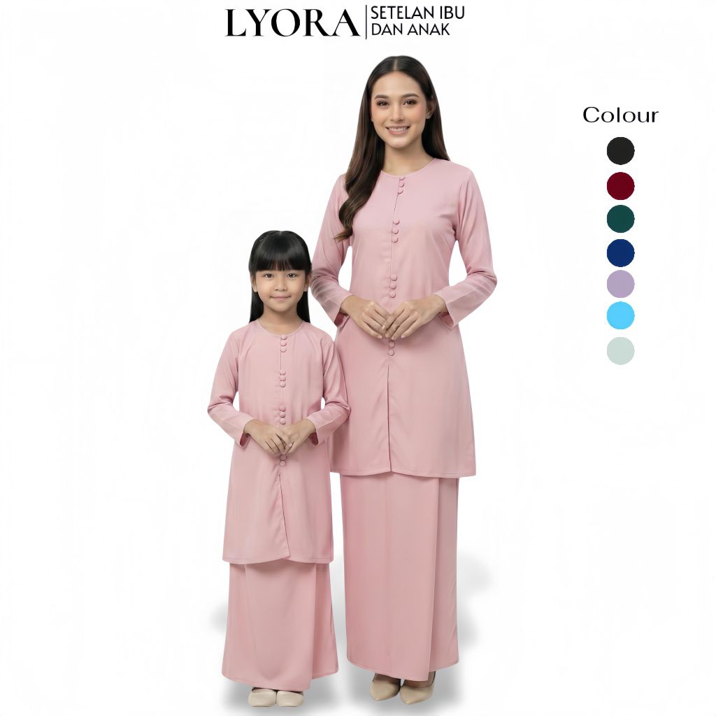 Jual Delvi_Stelan Melayu Liyora Kapelan Ibu&Anak Model Anggun dan ...