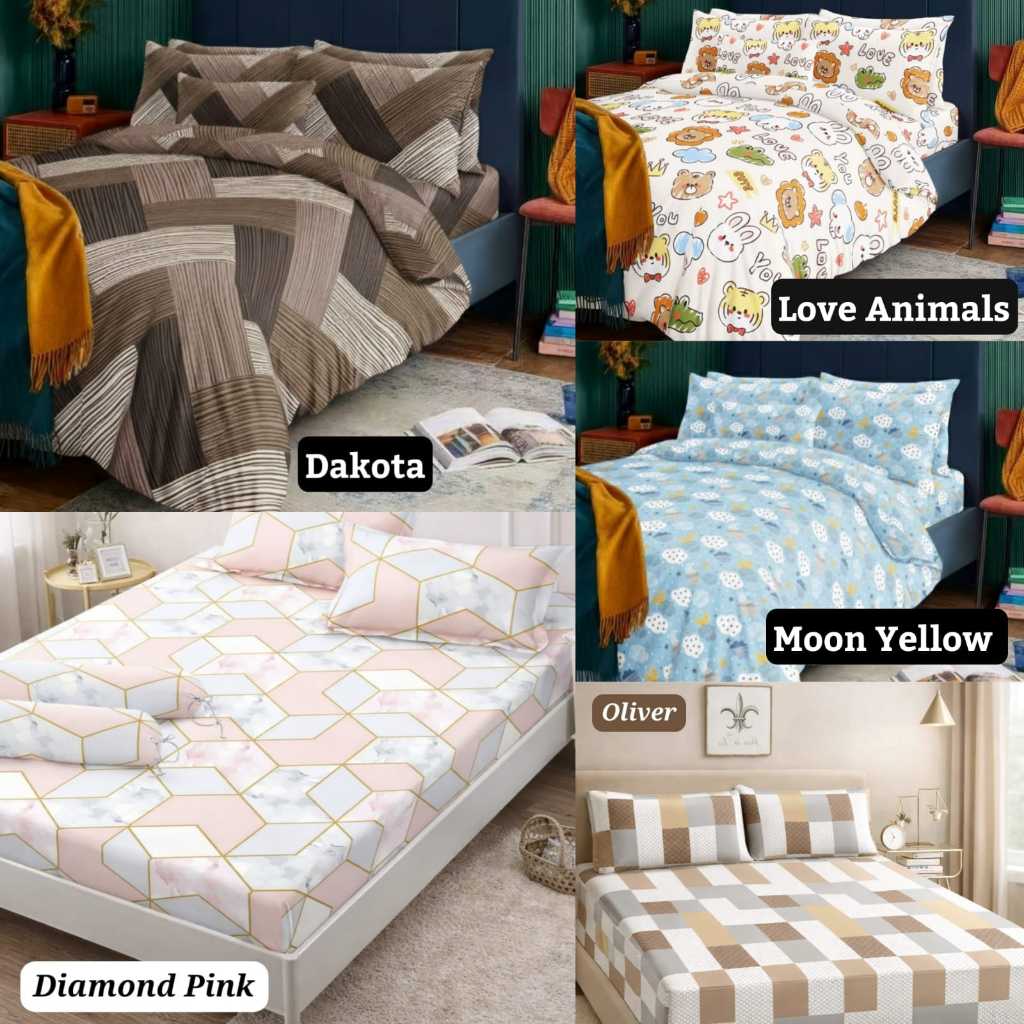 Jual Sprei Bedcover Set Bedcover Saja Microtex Aneka Motif Dewasa Size ...
