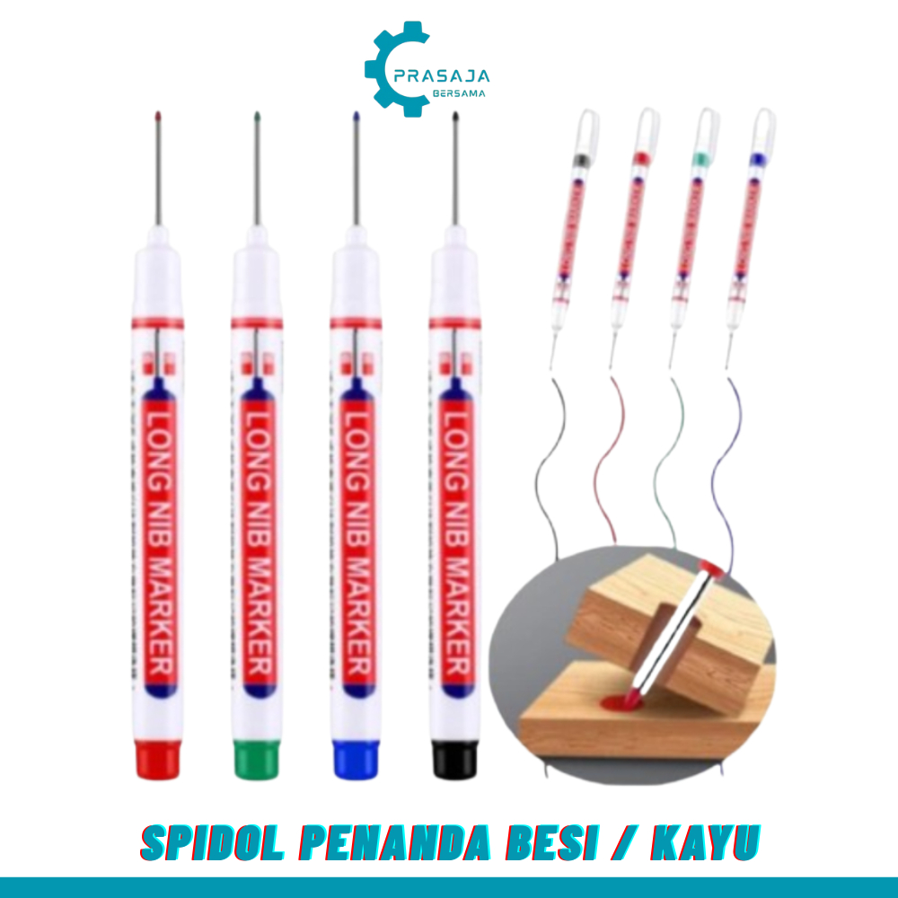 Jual Sepidol pertukangan spidol penanda tukang kepala panjang long nib ...